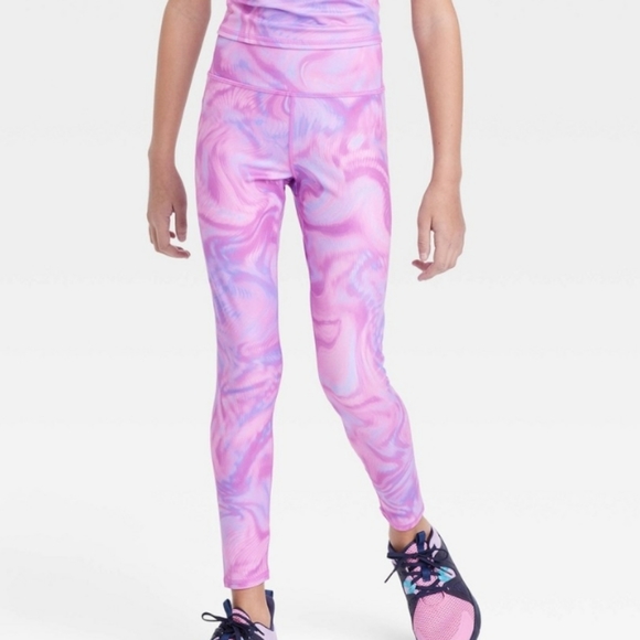 all in motion | Bottoms | Nwt All In Motion Girls Purple Tie Dye Swirl Leggings | Poshmark